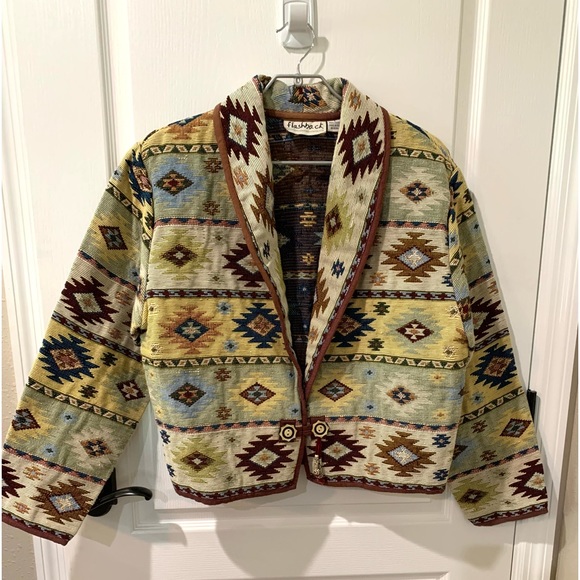 Vintage | Jackets & Coats | Vintage Flashback Boho Aztec Jacket | Poshmark